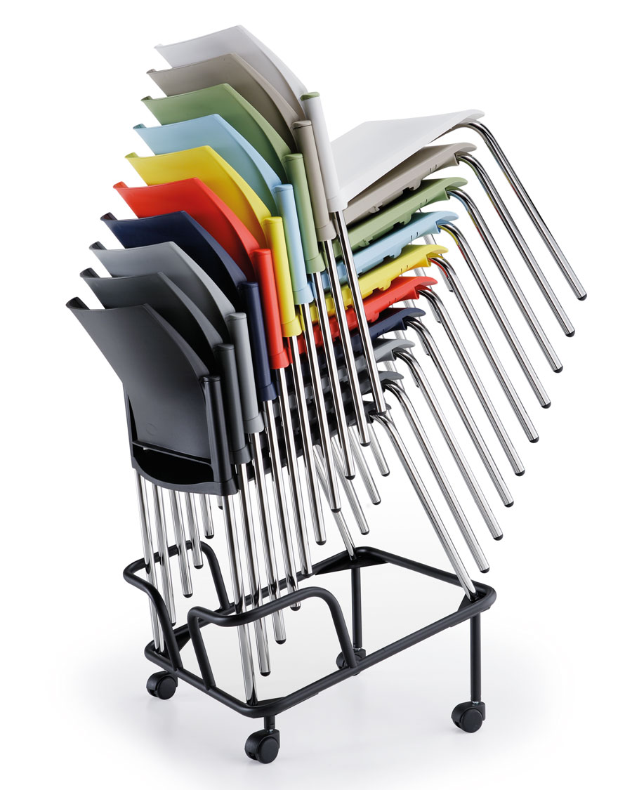Restart Four Leg Stacking Chair
